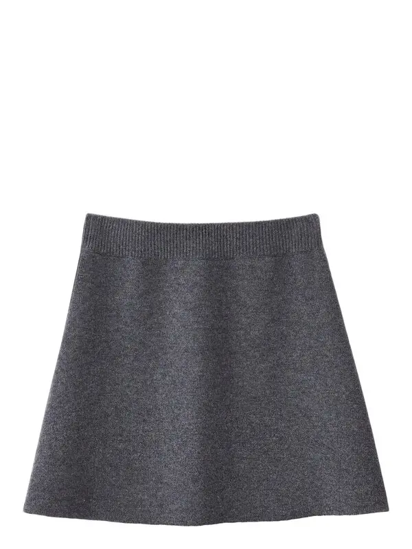 LISA YANG Cashmere Knit Mini Skirt - Grigio
