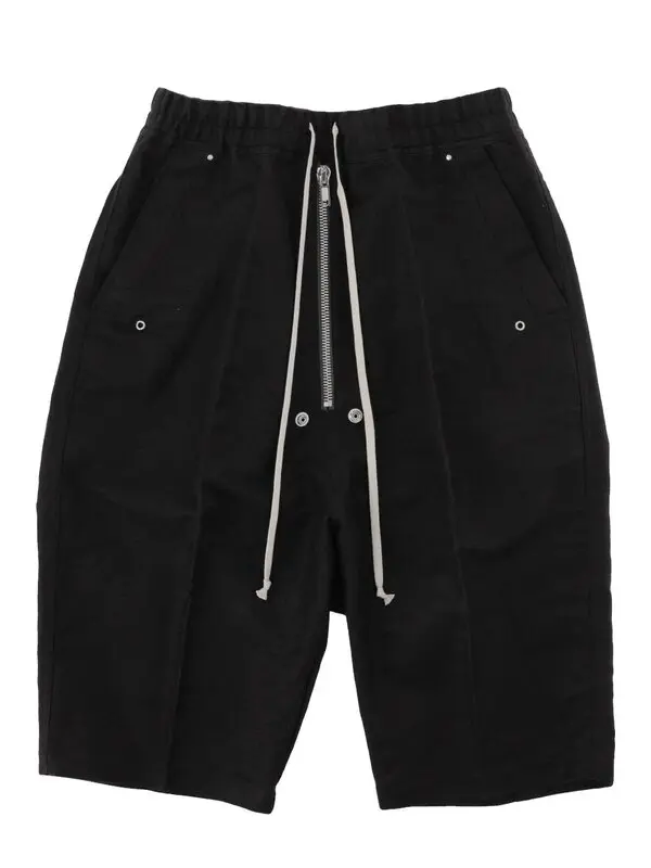 Rick Owens Drawstring Cargo Shorts - Black
