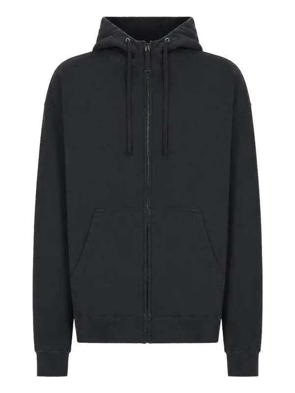 MAISON MARGIELA Cotton Zip-up Sports Jacket - Black