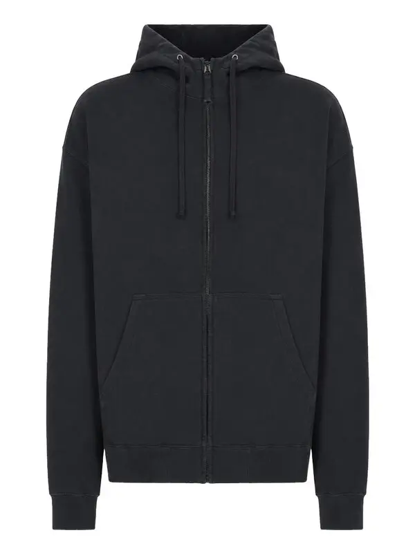 MAISON MARGIELA Cotton Zip-up Sports Jacket - Black