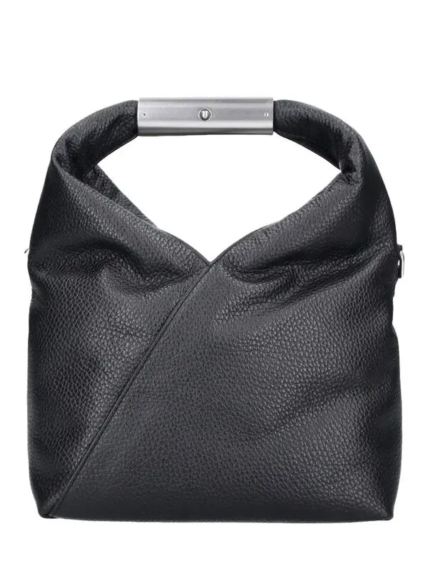 MAISON MARGIELA Calf Leather Shoulder Bag With Zamak Hardware - Black