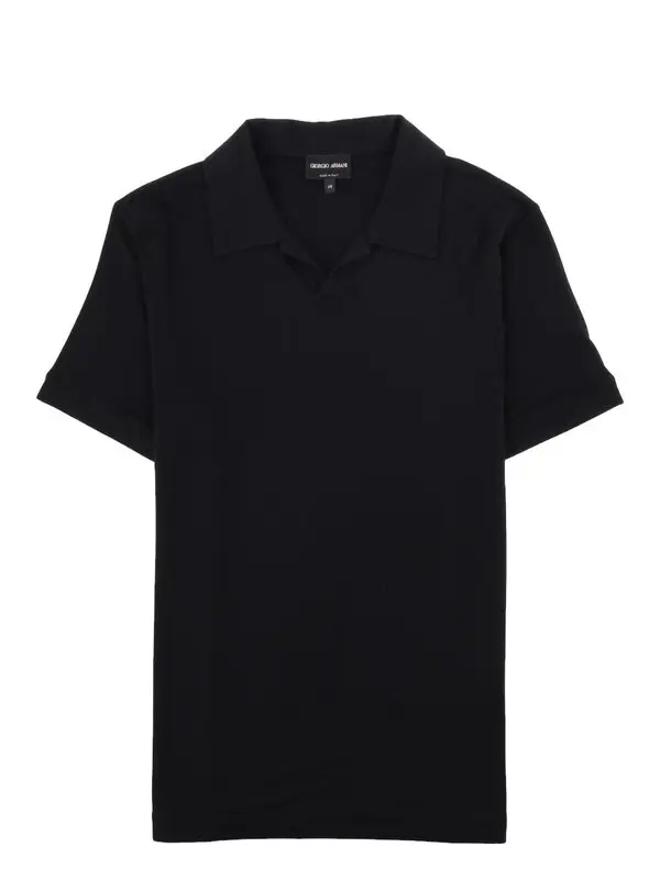 Giorgio Armani S Short-sleeve Polo Shirt - Black