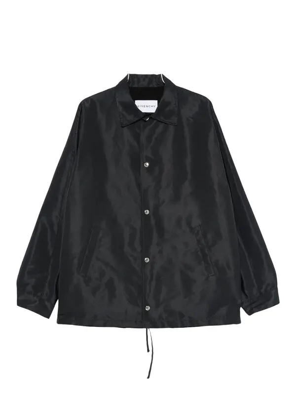 Givenchy Satin Coach Jacket - Navy