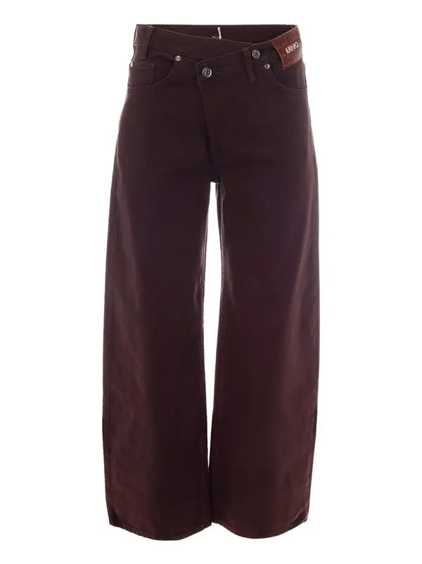 Liu Jo High-rise Wide-leg Jeans - Mole