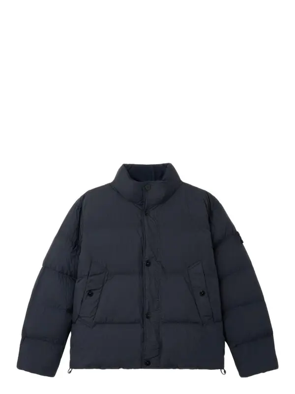 Stone Island Padded Stand Collar Jacket - Blu