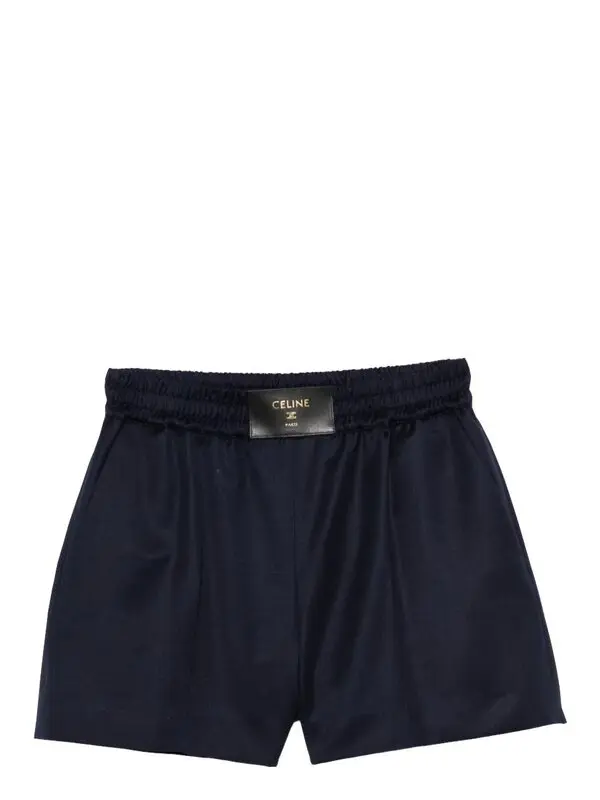 Celine Wool Logo Shorts - Multicolor
