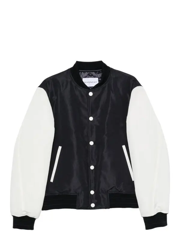 Givenchy Logo Embroidered Bomber Jacket - Multicolor