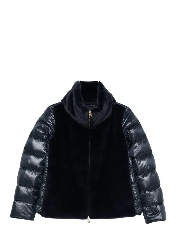 Herno Padded Jacket With Faux Fur - Multicolor