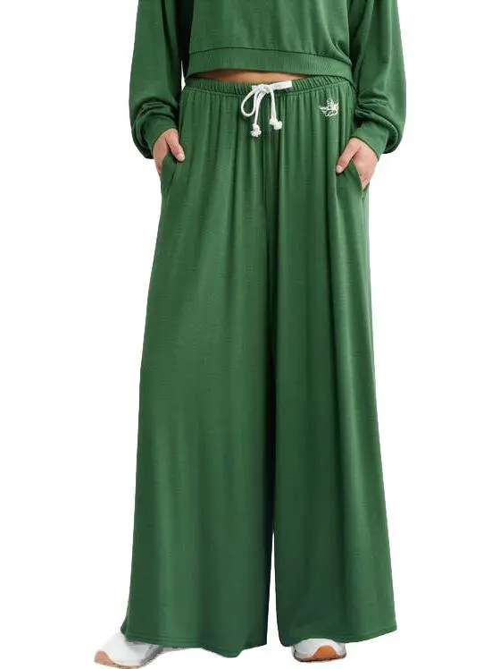 BOYS LIE Match Point 94 Crepe Wide Leg Pants - Mint