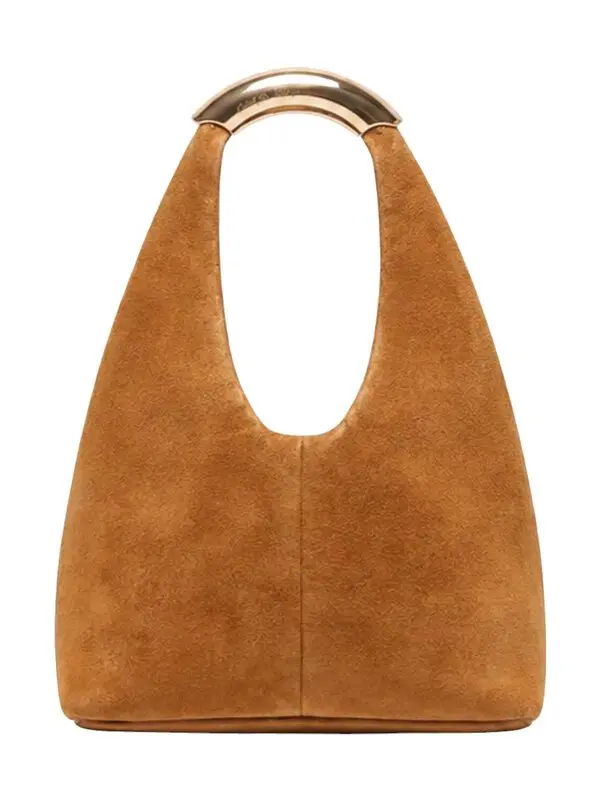 Dolce Vita Evelisse Faux Leather Hobo Bag With Metallic Hoop Handle - Tan
