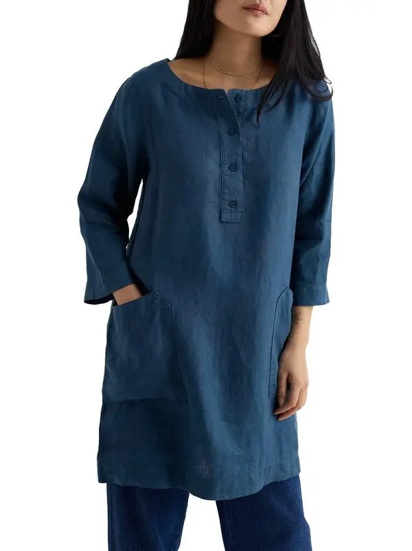 SEASALT CORNWALL Linen Tunic - Dusk
