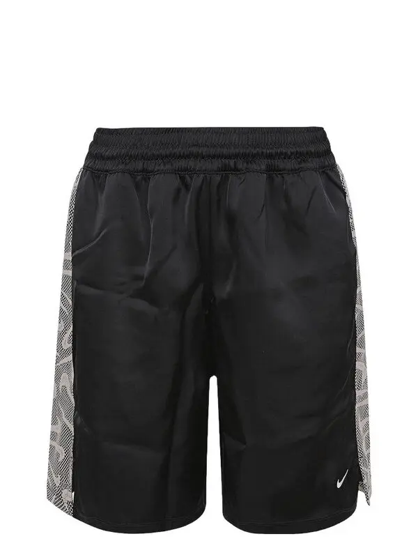 Nike Chill Lace Loose Mid-rise Shorts - Black/cream Ii/white