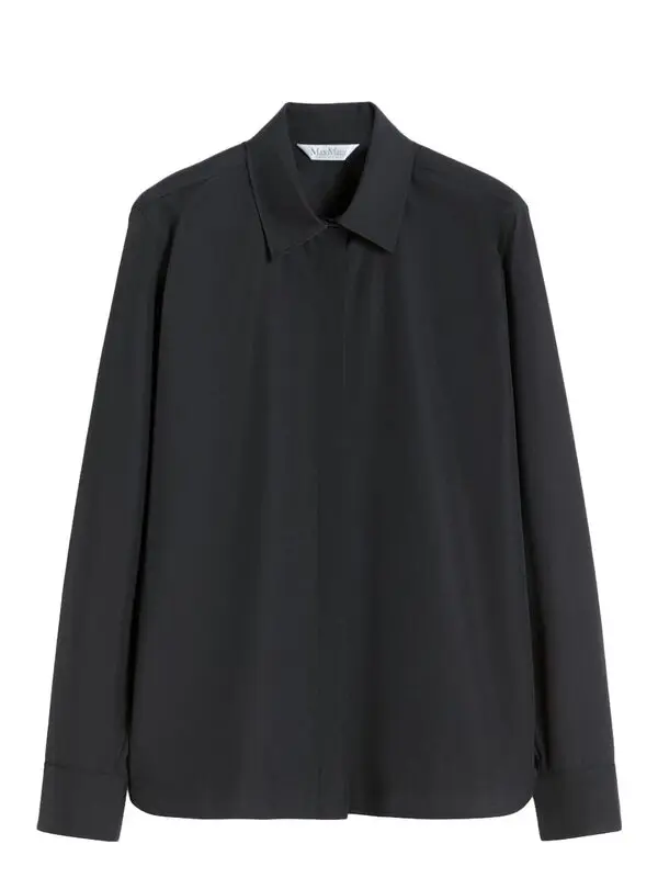 Max Mara Cotton Poplin Shirt - Ultramarine