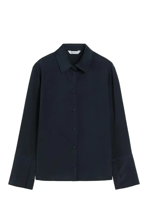 Max Mara Silk Crêpe De Chine Shirt - Ultramarine