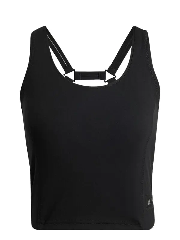 Adidas Parley Run For The Oceans Cropped Tank Top - Black