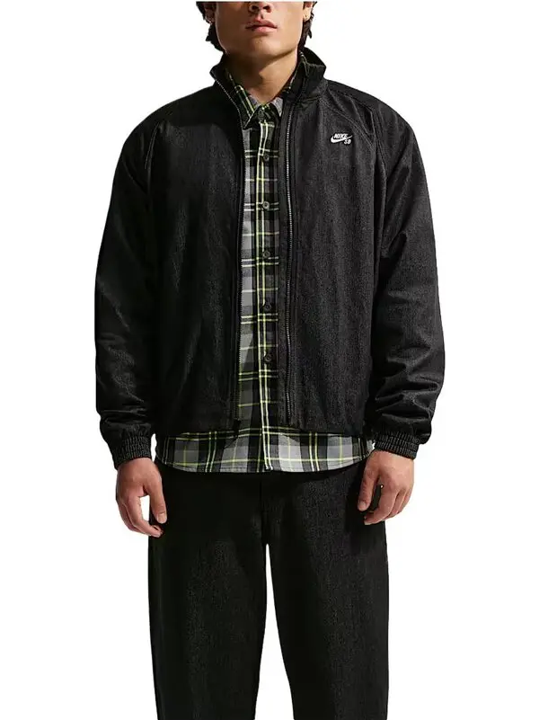 Nike Denim Full-zip Track Jacket - Black