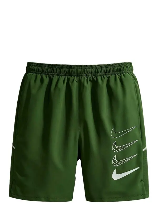 Nike Miler Dri-fit 5" Brief-lined Shorts - Forest Green