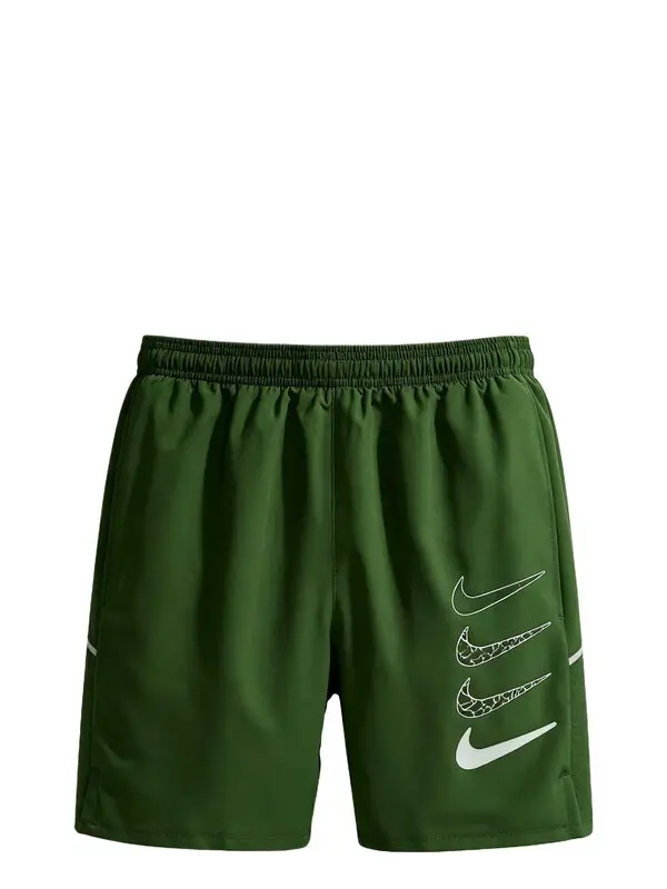 Nike Miler Dri-fit 5" Brief-lined Shorts - Forest Green