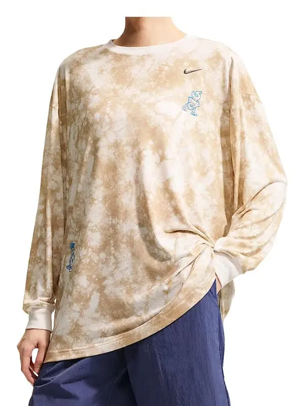 Nike Oversized Long Sleeve T-shirt - British Khaki