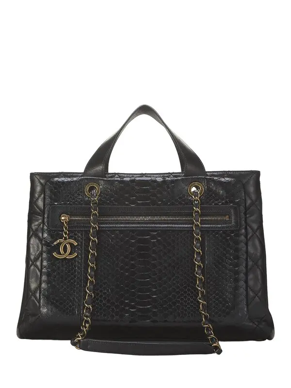 Chanel Calfskin Urban Mix Tote - Black
