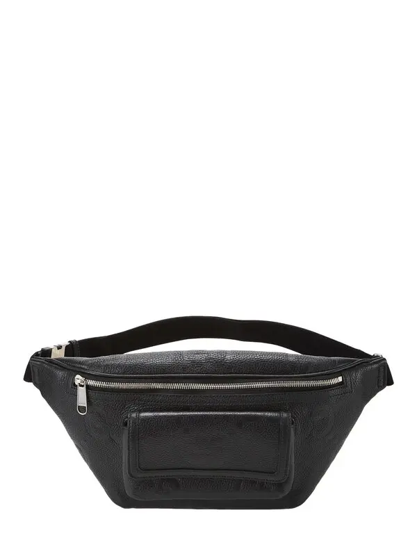 Gucci Guccissima Leather Belt Bag - Black