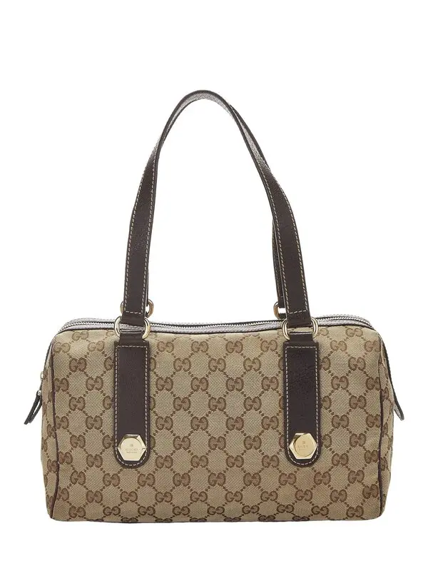 Gucci Original Gg Canvas Charmy Boston Handbag - Beige