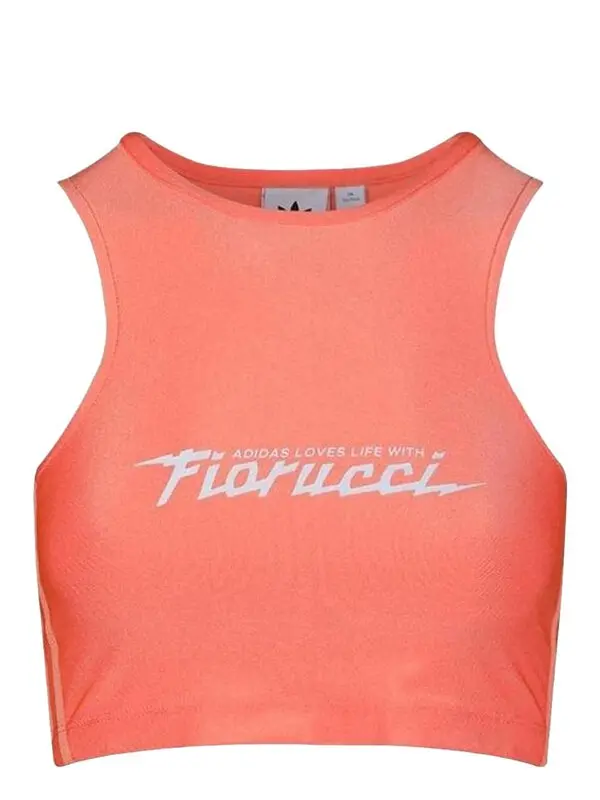 Adidas Fiorucci Cropped Top - Orange