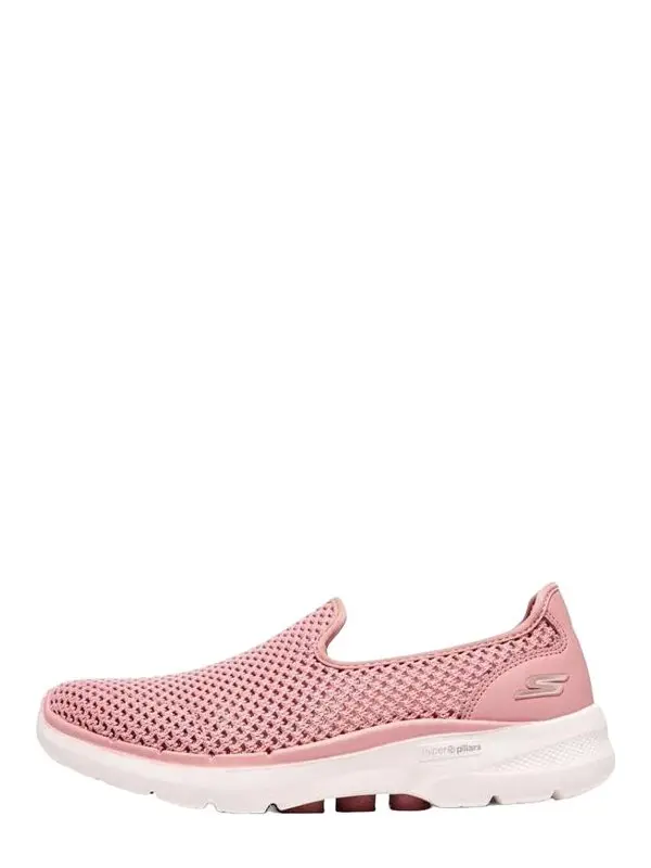 Sketchers Go Walk Slip On Sneakers - Pink/white