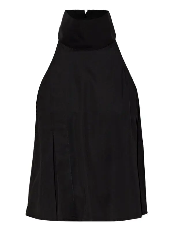 IRO PARIS Sleeveless High-neck Top With Cutout Details - Black