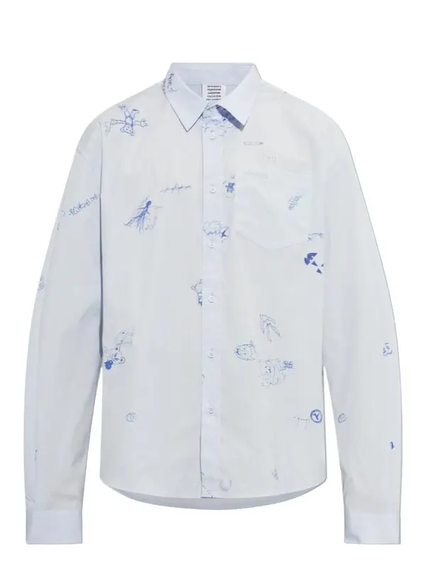 Vetements Long-sleeved Shirt - Blue