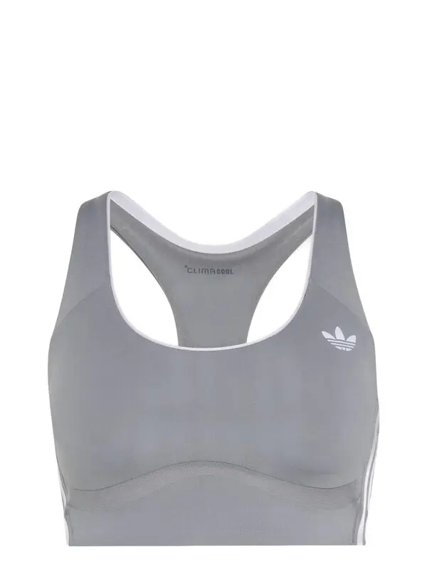 Adidas Originals Sport Medium Support Bra Grey - Grey Three