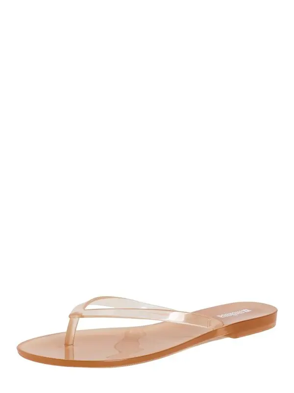 Melissa Harmonic Jelly Thong Sandals - Clear Beige