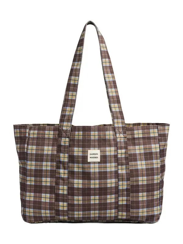 DAMSON MADDER Cocoa Check Tote Bag - Multi