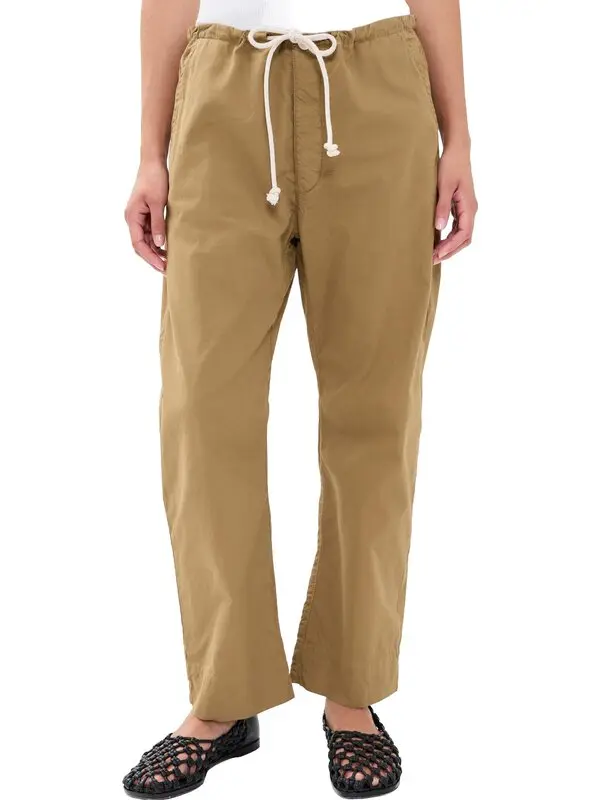 JAMIE HALLER Cotton Rope Tie Pants - Camel
