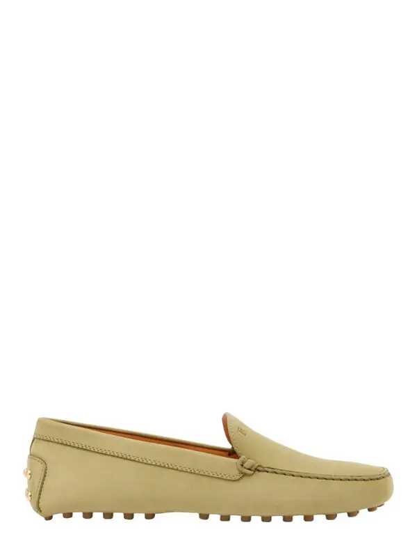 TOD'S Gommino Suede Driving Shoes - Green