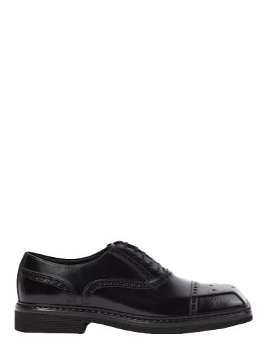 Dolce & Gabbana Leather Lace-up Oxford Shoes - Black