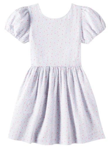 Polo Ralph Lauren Striped Floral Cotton Dress - White