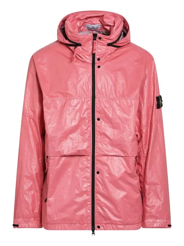 Stone Island Glossy Nylon Jacket - Pink