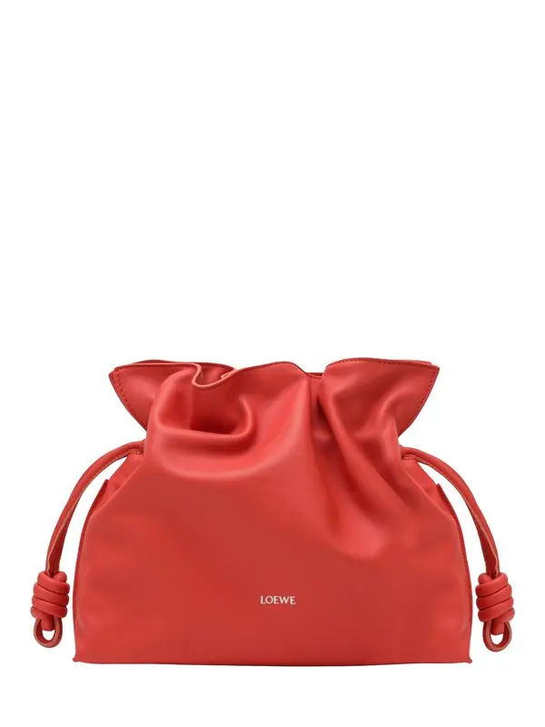 Loewe Flamenco Clutch Bag In Nappa Leather - Orange