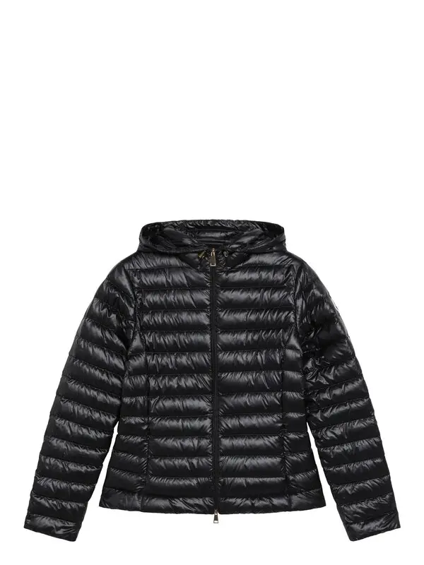 Moncler Igelhood Down Jacket In Polyamide - Black