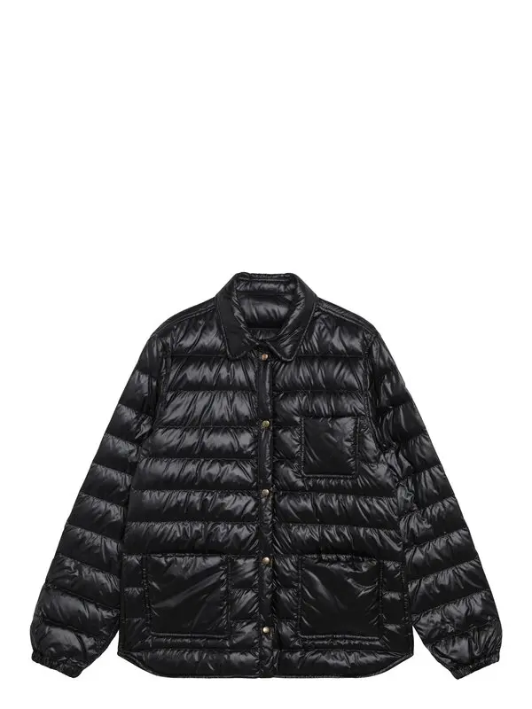 Moncler Fouine Down Shirt Jacket - Black