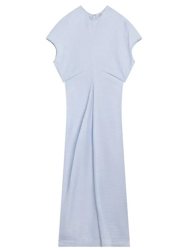 TOTEME Fluid Viscose Satin Dress - Blue