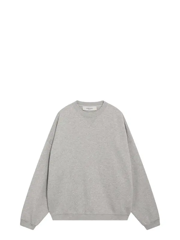 GOLDEN GOOSE Crewneck Cotton Sweatshirt - Gray