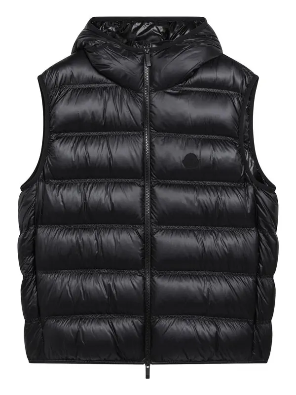 Moncler Ripstop Nylon Padded Waistcoat - Black