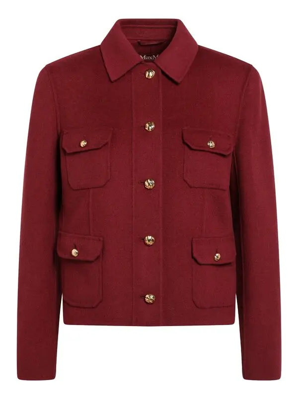 Max Mara Wool Cashmere Silk Jacket - Red