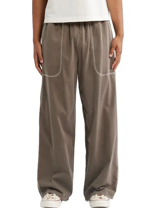 ELWOOD P.e. Pants Wide Leg - Brown