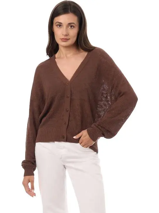 Equipment Leopard V-neck Cardigan - Nutshell