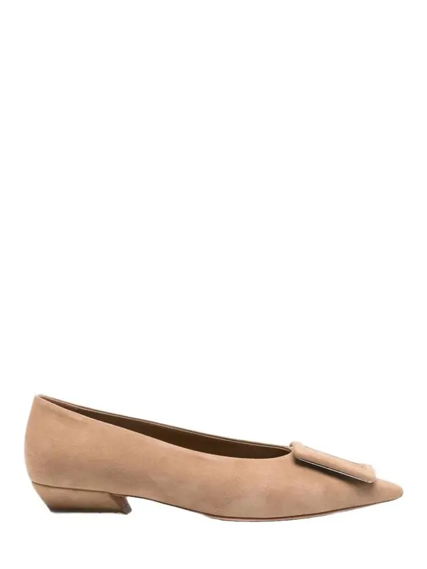 ROGER VIVIER Pointy Covered Leather Ballets - Multicolor