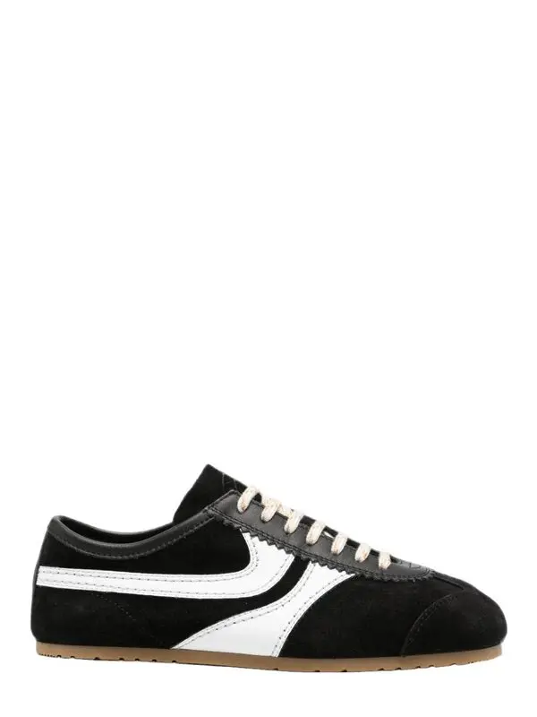 Dries Van Noten Suede Leather Lace-up Sneakers - Multicolor