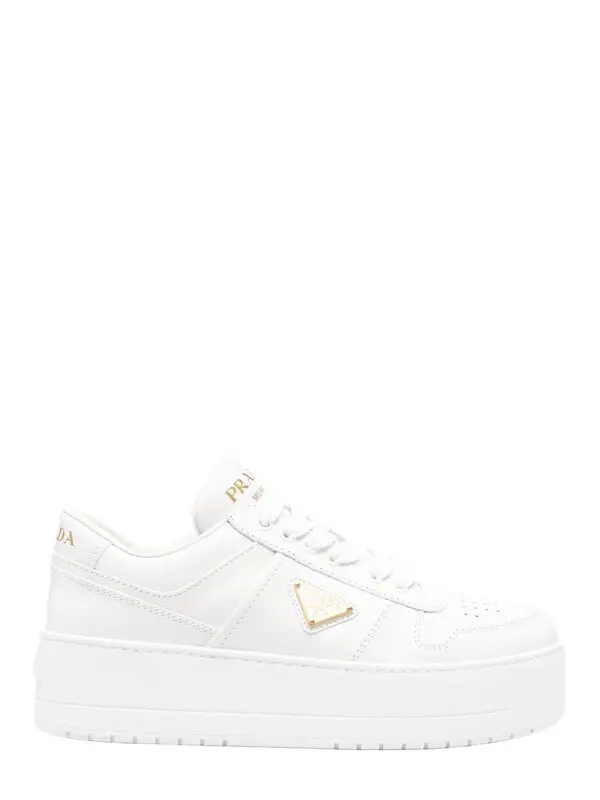 Prada Downtown Bold Leather Sneakers - Multicolor